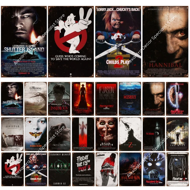 Horror Movie Poster Collage