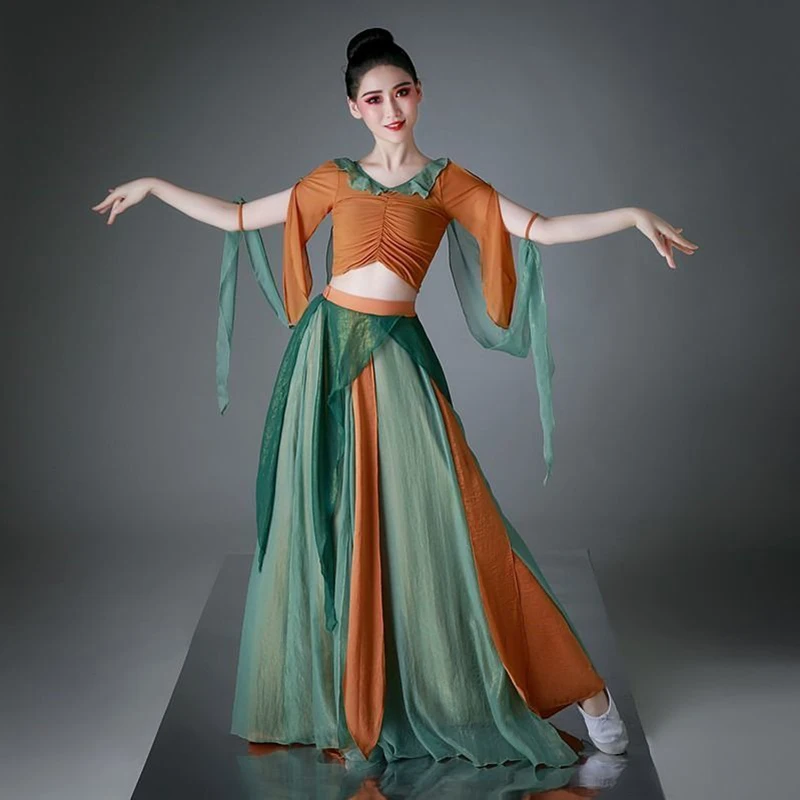 Adult-Dunhuang-Dancing-Dress-Girls-Elegant-Chinese-Classical-Dance ...