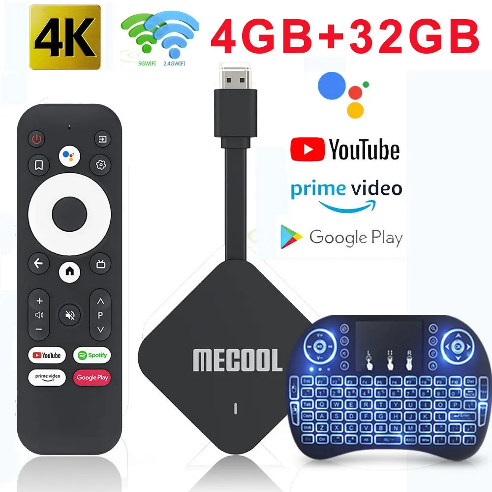 MECOOL-Dispositivo-de-TV-inteligente-KD2-decodificador-con-Android-11-Amlogic-S905Y4-reproductor ...