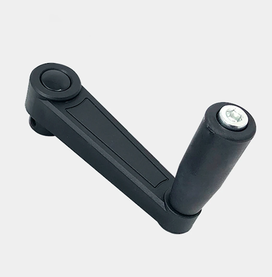 1Pcs-Round-Square-Hole-Mounting-Non-foldable-Black-Crank-Handles-For ...