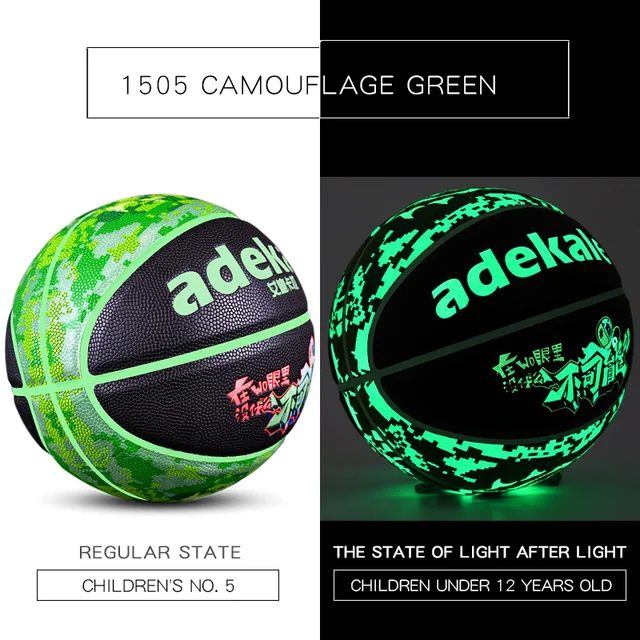 Reflective Luminous Night Light Glowing Basketball Ball Gift Children ...