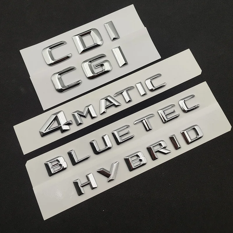 3d-Car-Rear-Trunk-Badge-Letters-4matic-CDI-CGI-Bluetec-Hybrid-Emblem ...