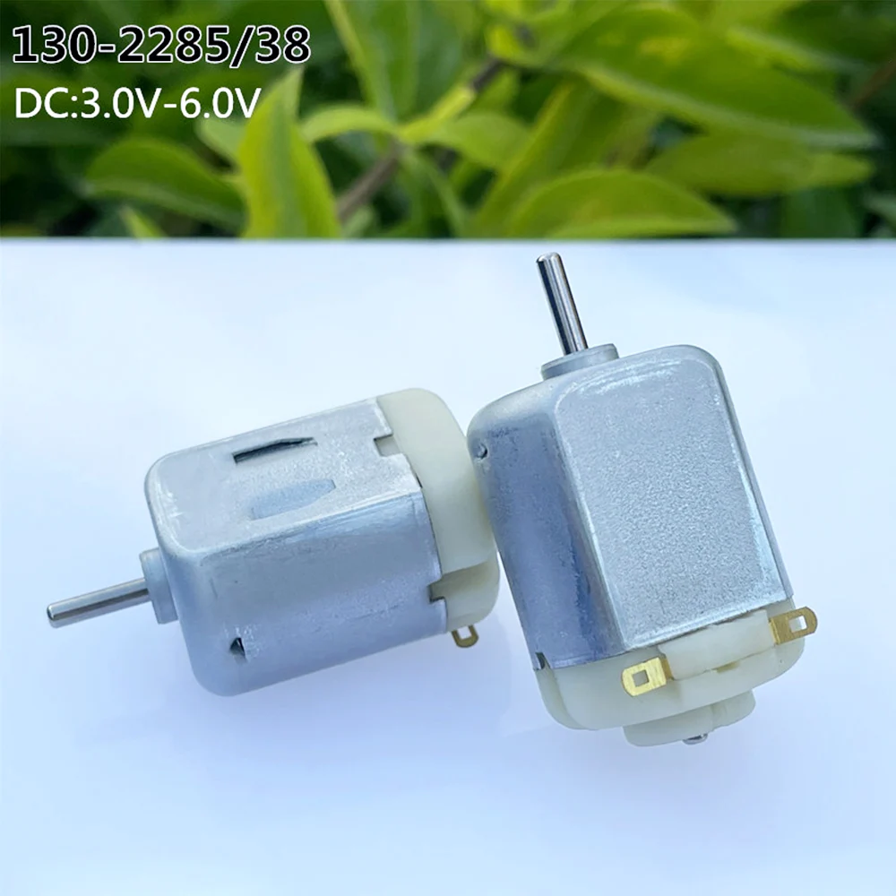 Dc 2.4-7.4v 130 Micro Dc Motor High Speed Carbon Brush Toy Four-wheel ...