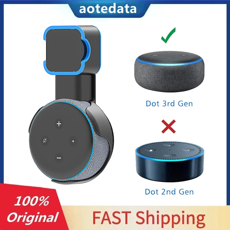 For Alexa Echo Dot 3rd Speaker Wall Mount Holder Stand Hanger ...