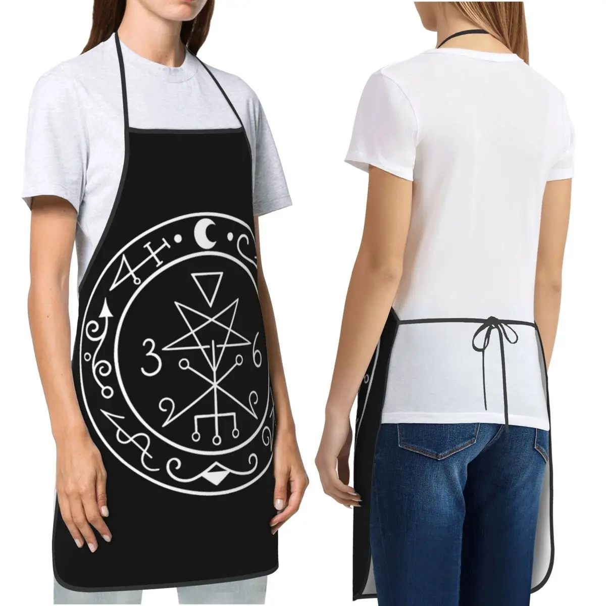 Lilith Sigil Aprons Chef Cooking Cuisine Tablier Sleeveless Bib Kitchen ...