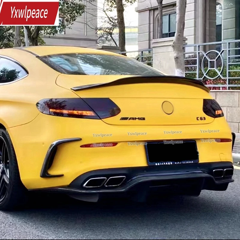 C-Class-2Doors-PSM-Style-Carbon-Fiber-Rear-Trunk-Spoiler-For-Mercedes ...