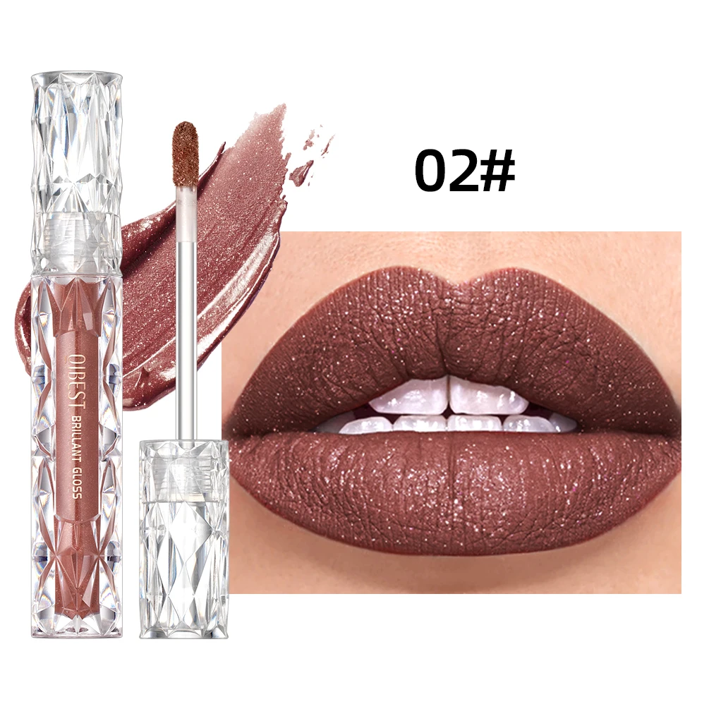 QIBEST-10-Colors-Matte-Shiny-Glitter-Liquid-Lipstick-Shiny-Lip-Gloss ...