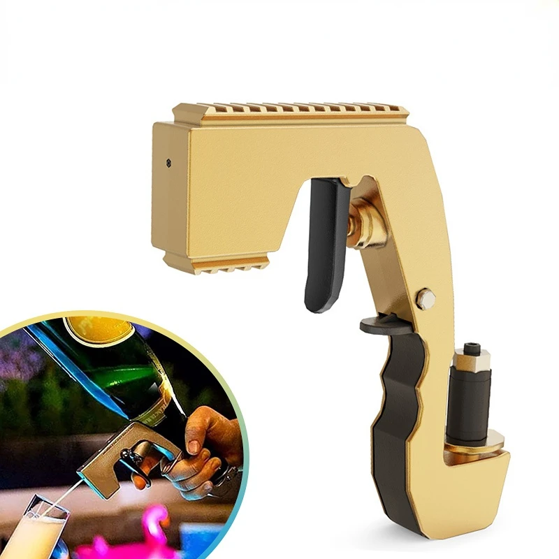 Handheld-Beer-Gun-Champagne-Gun-Beber-Ejector-Alimenta-o-Wine-Dispenser ...