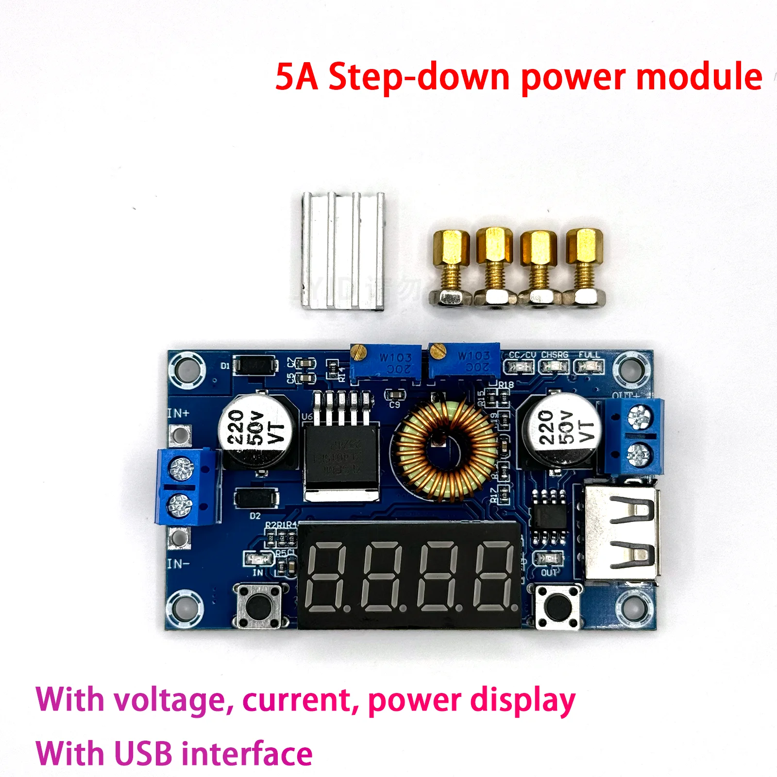 5A-75W-Adjustable-Power-bank-conversion-board-Step-down-Charge-Module ...