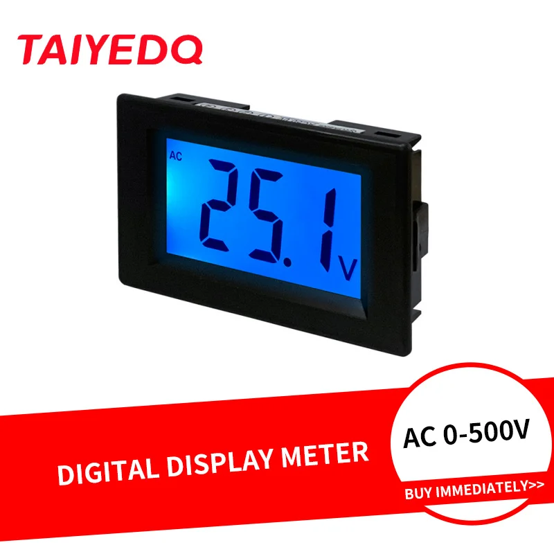 AC-0-500V-Voltage-Regulator-Display-LCD-Digital-Display-Meter-Voltmeter ...
