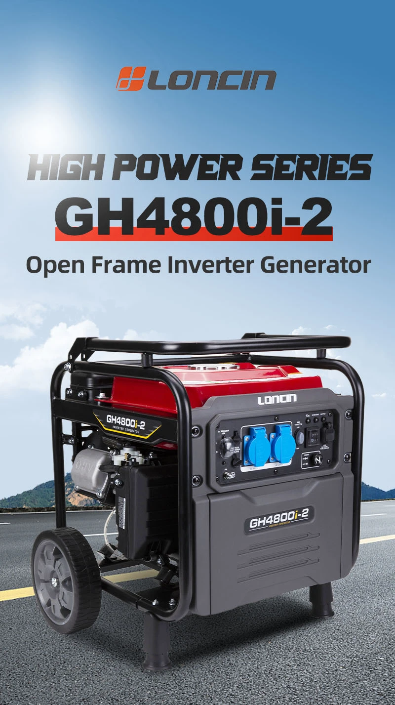 LONCIN GH4800I-2 Open Frame Inverter Gasoline Generator Quiet Copper ...