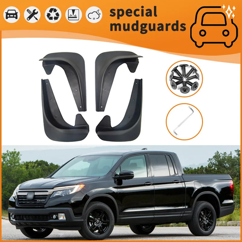 For-the-07-23-Honda-Pickup-Ridgeline-Mudguards-Fender-Mudflaps-Front ...