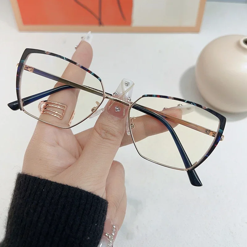 New-Retro-Trendy-Metal-Frame-Anti-Blue-Light-Glasses-for-Women-Men ...