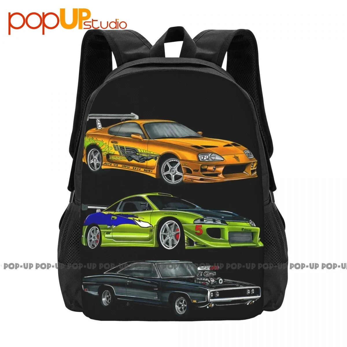 Cars From Fast And Furious Backpack Large Capacity School Training ...