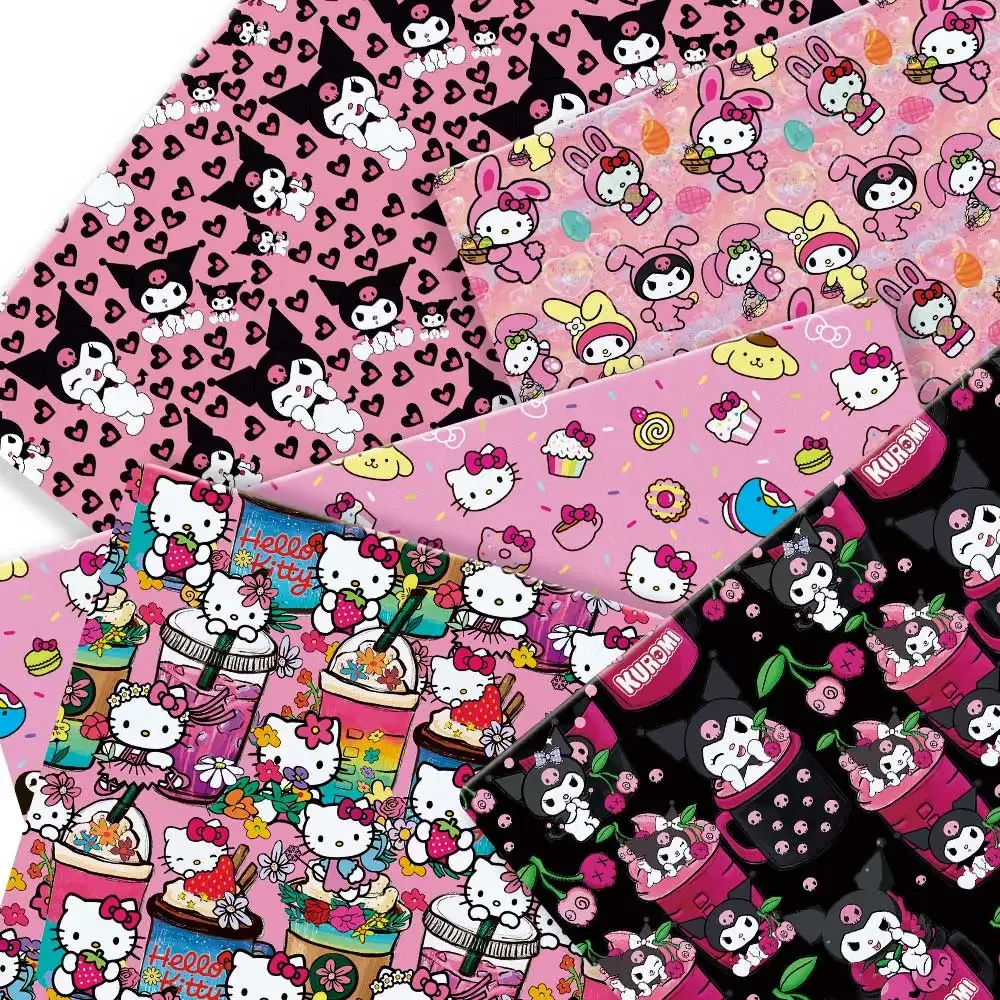 Hello-Kitty-140x50CM-Cartoon-cotton-fabric-Patchwork-Tissue-Kid-Home ...