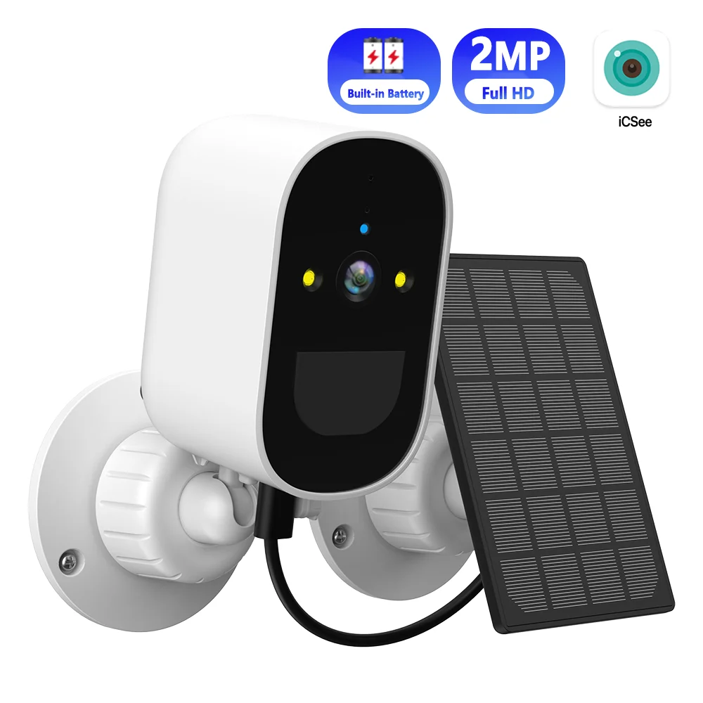 IP Camera Outdoor Indoor 2MP HD Wireless WIFI Camera Rechargeable ...