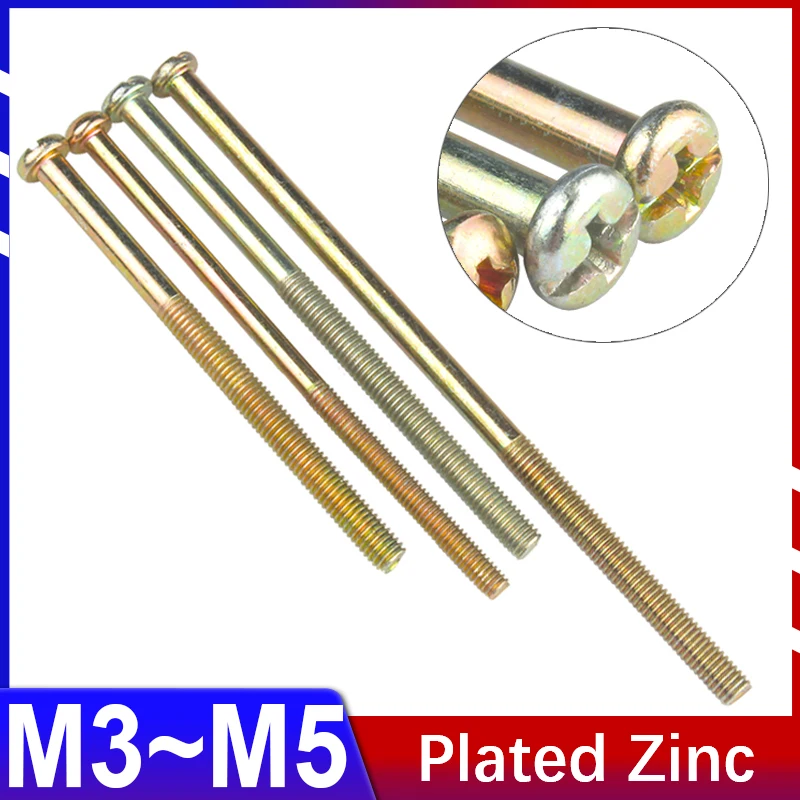 M3-M4-M5-M6-Color-Zinc-Plating-Phillips-Cross-Recessed-Pan-Head-Machine ...