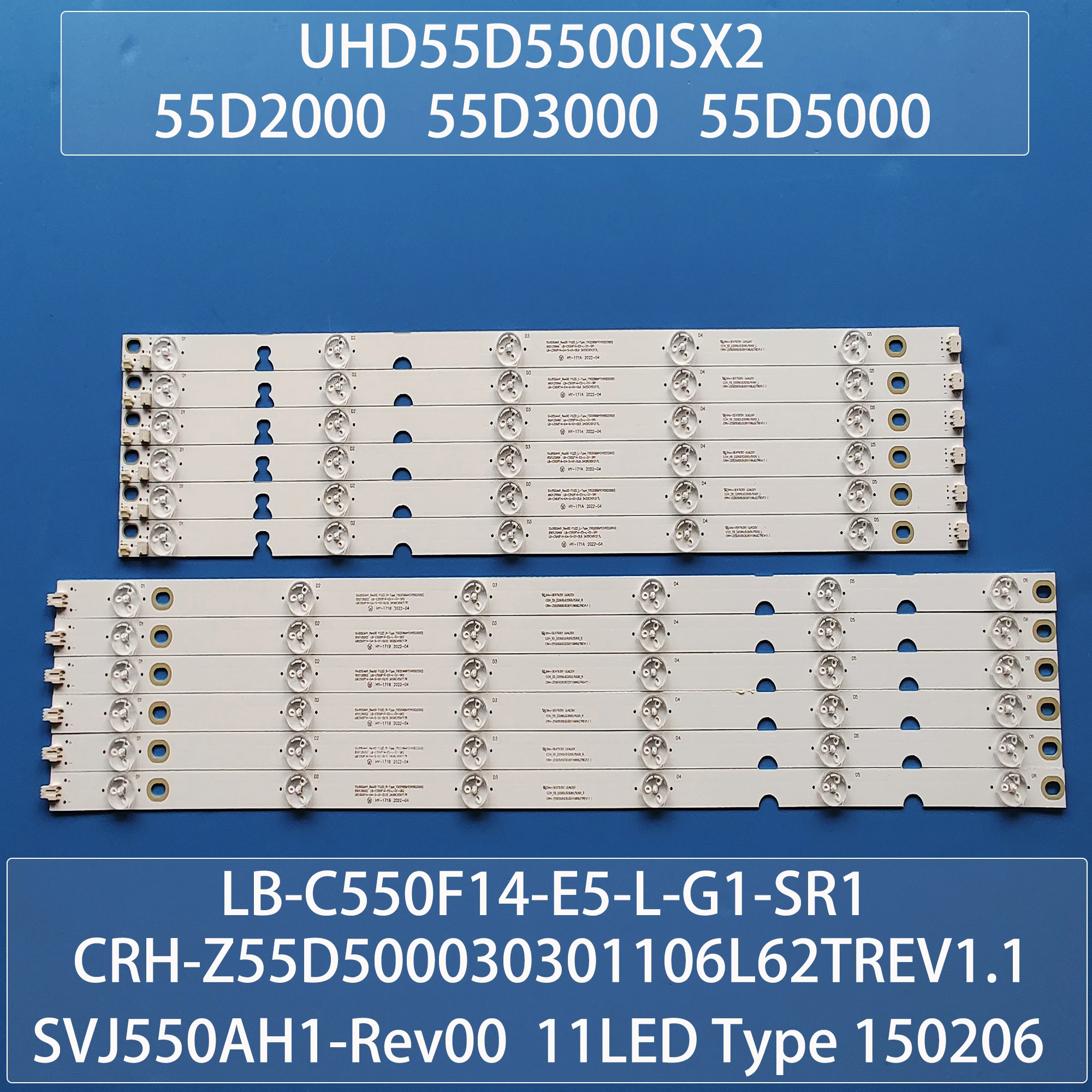 New-LED-backlight-strip-for-UHD55D5500ISX2-55D2000-55D5000-C550F15E6H ...