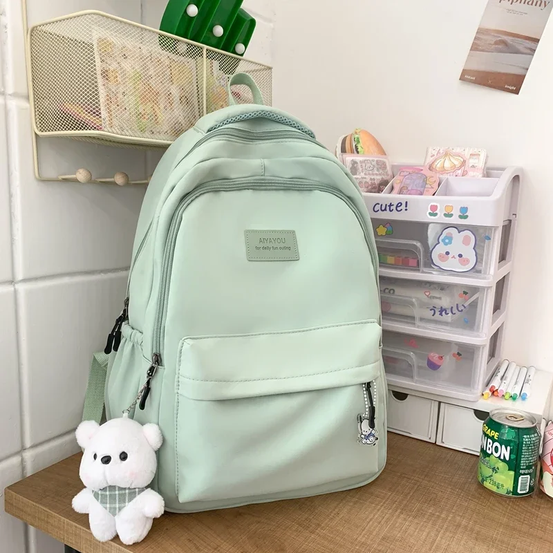 New-Female-Fashion-Lady-High-Capacity-Waterproof-College-Backpack ...