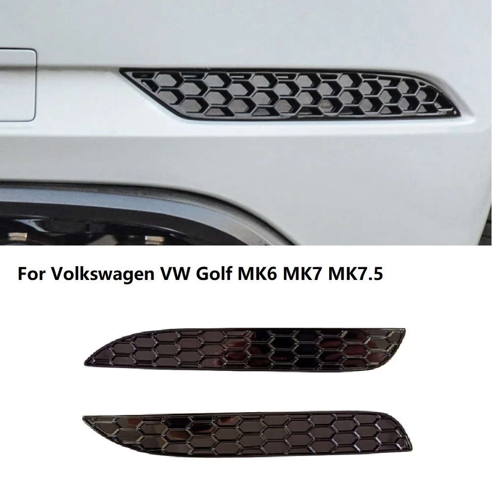 2pcs-Rear-Bumper-Reflector-Delete-Cover-For-Volkswagen-VW-Golf-MK8-MK7 ...
