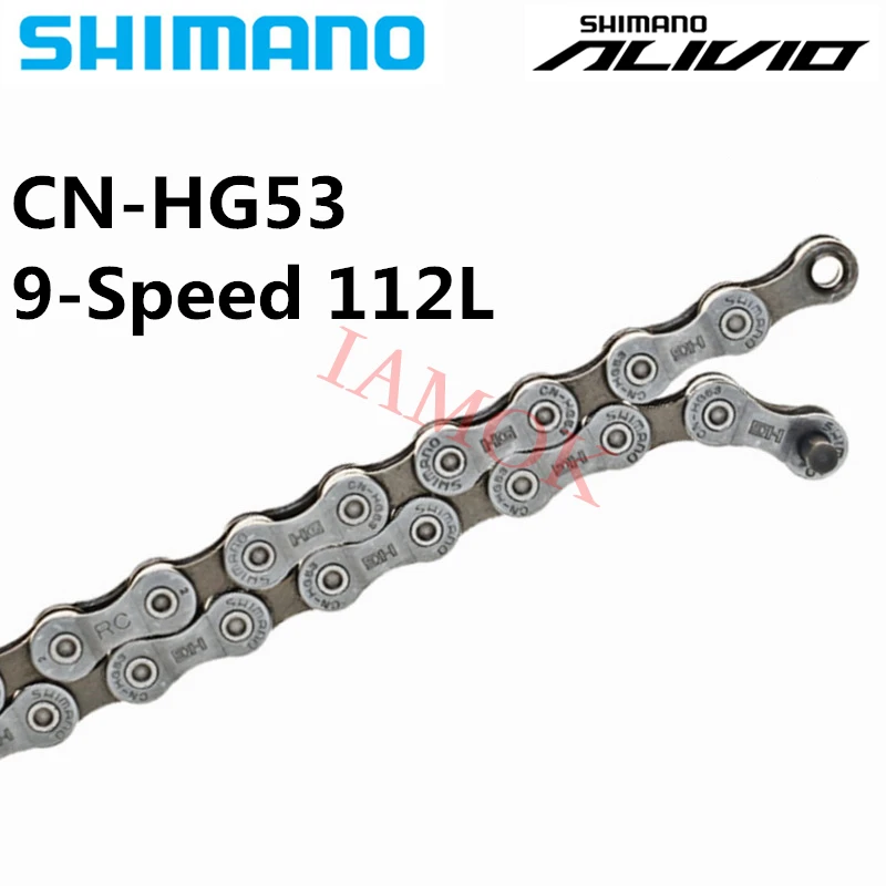 시마노 ALIVIO CN HG53 산악 자전거 체인 112L Iamok 9 속도 슈퍼 좁은 HYPERGLIDE 체인 자전거 부품 ...