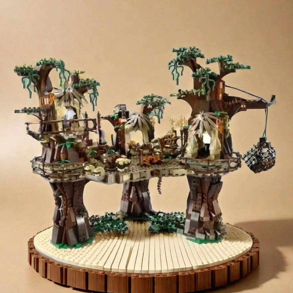 Novo-moc-1990-p-s-star-plan-wars-ewok-aldeia-blocos-de-constru-o-compat ...