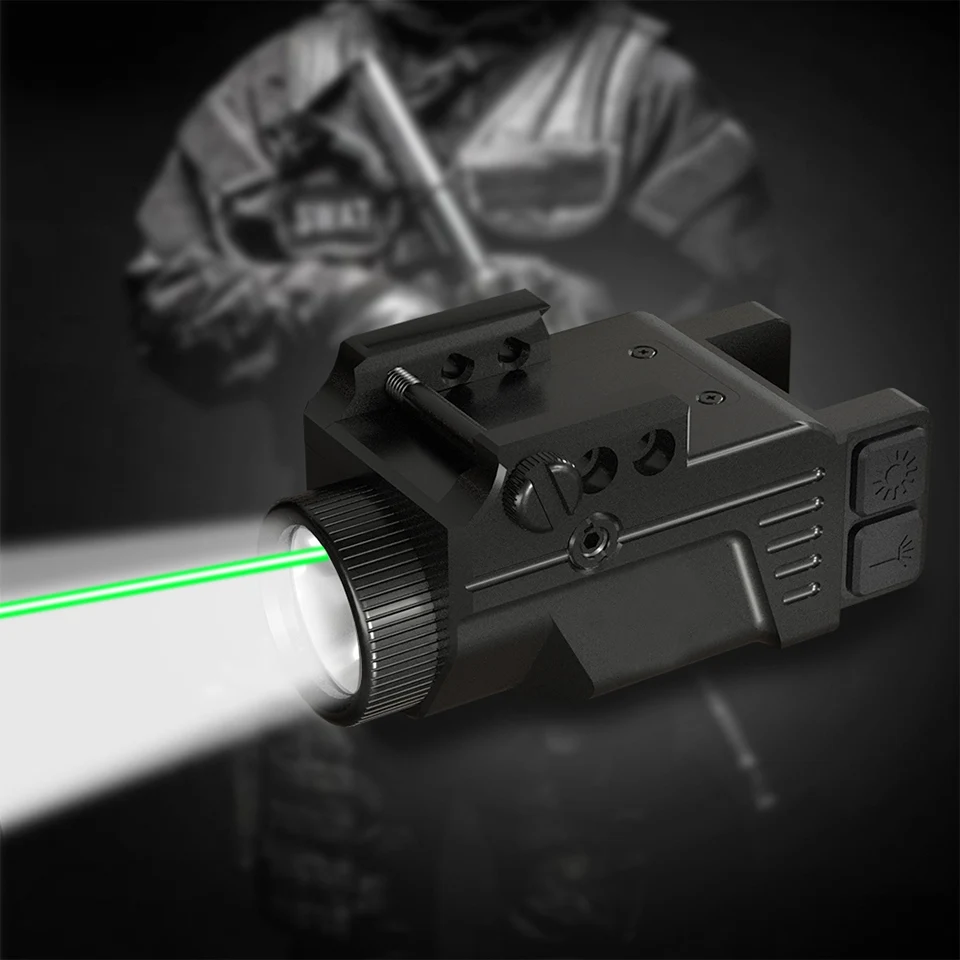 Linterna-de-800-l-menes-con-l-ser-para-pistola-Picatinny-luz-de-arma-l ...