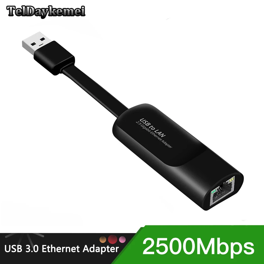 2500mbps Usb 3.0 Type-c Ethernet To Rj45 2.5g Wired Adapter Converter ...