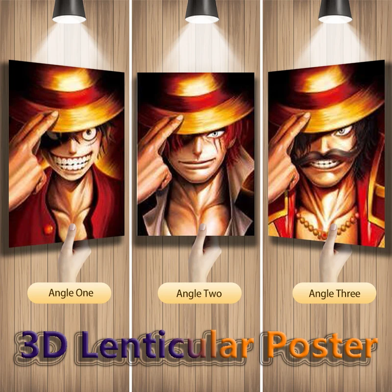 One-Piece-Luffy-3D-Lenticular-Poster-Flip-Gradiente-Print-Home-Decor ...
