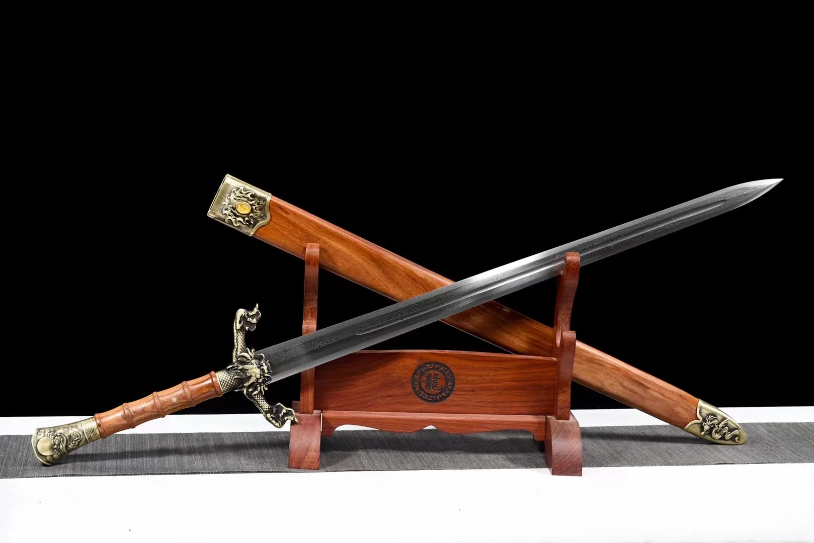 European-Sword-Cross-Sword-Chinese-Longquan-Sword-Self-Defense-Weapon ...