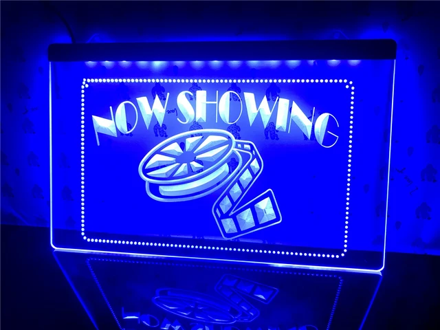 Now Showing Lighted Sign