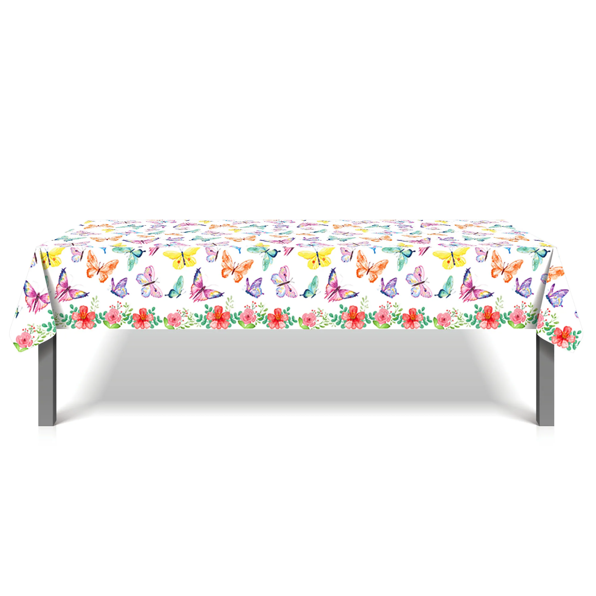 130-220cm-Cartoon-Spring-Butterfly-Flower-Birthday-Party-Plastic ...