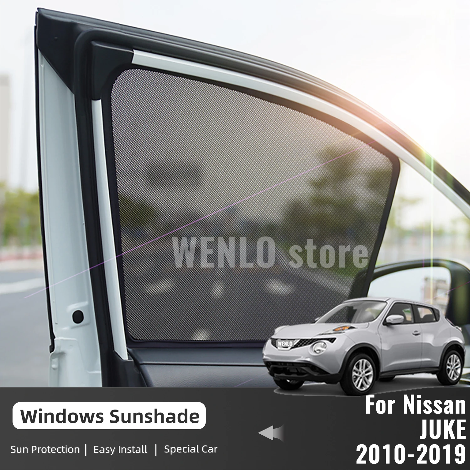 For-Nissan-JUKE-F15-2010-2019-Magnetic-Car-Sunshade-Visor-Front ...