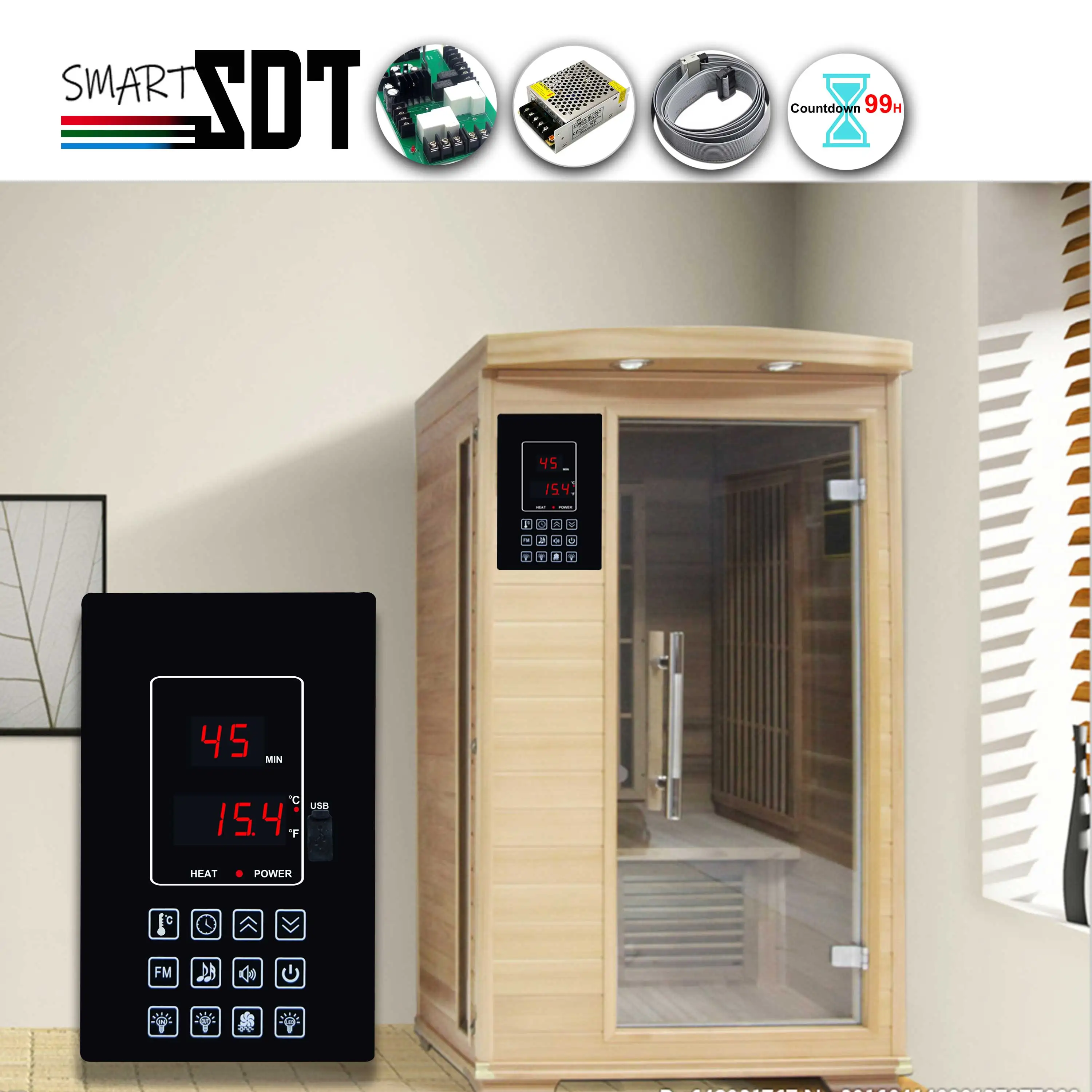 Infrared-Sauna-Heater-Digital-External-Control-Panel-for-99-Hour-Timer ...