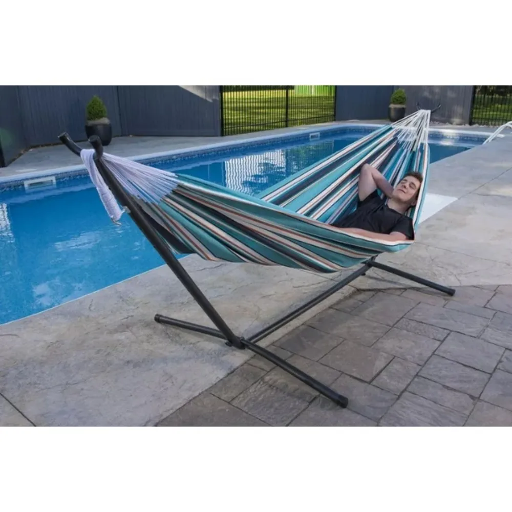 Mildew-Resistant-Camping-Hammock-Hammock-With-9-Stand-Fade-Resistant ...