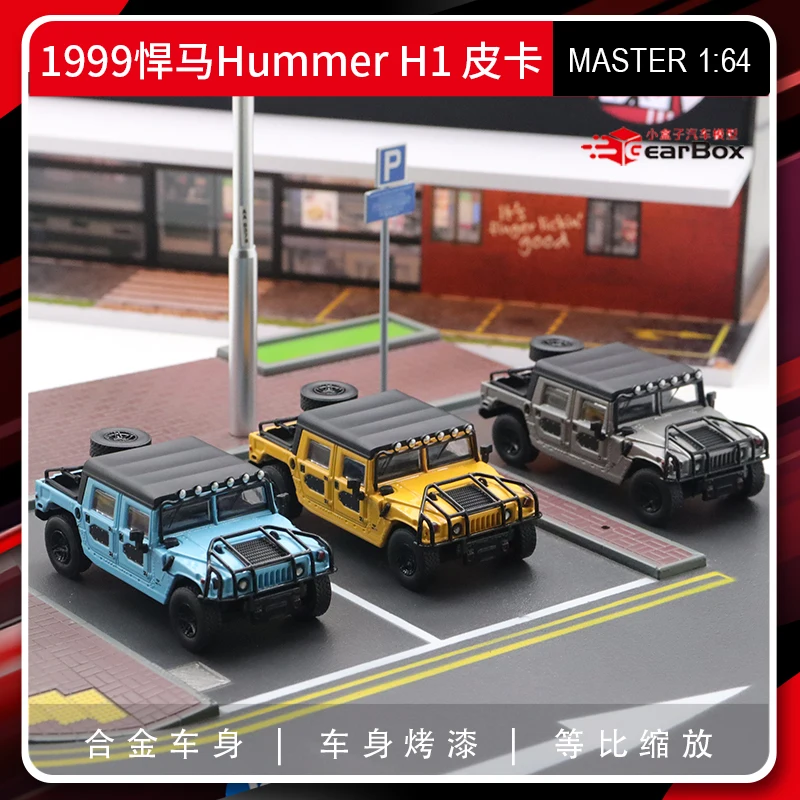 Master 1:64 Hummer H1 Pickup SUV Diecast Car Model| | - AliExpress