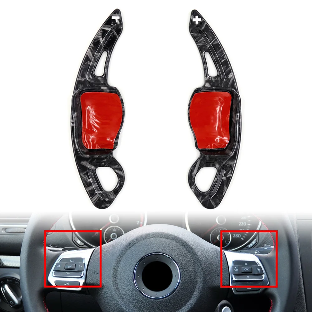 1 Pair Car Steering Wheel Shift Paddle Shifter Extension For VW Golf 5 ...