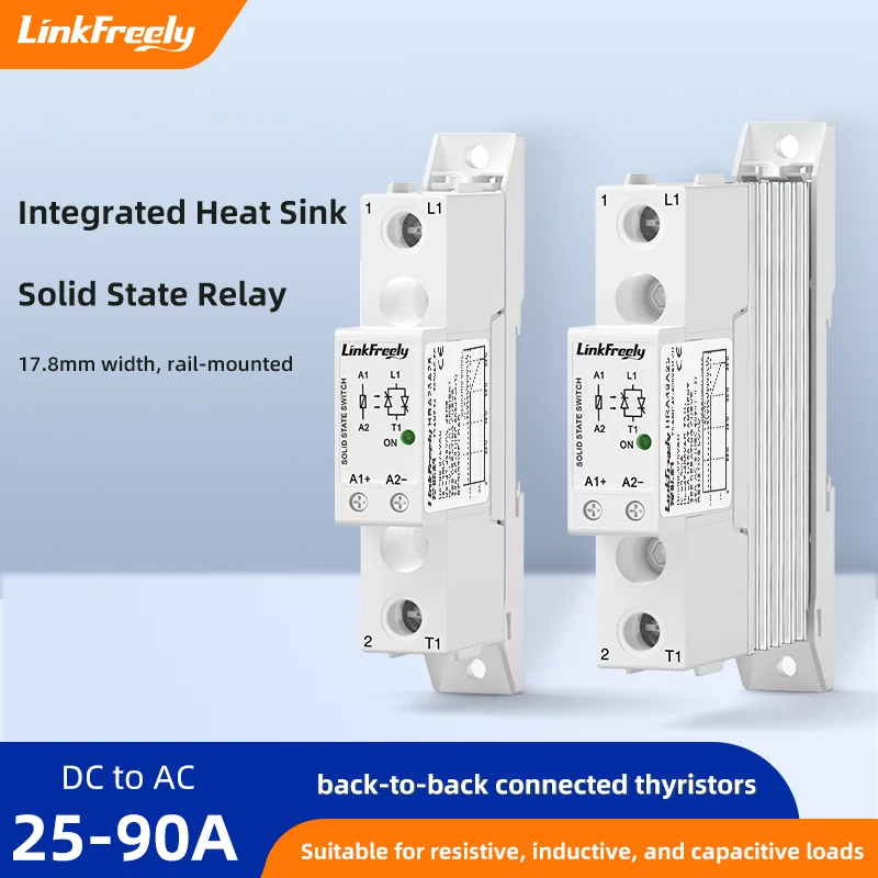 DC-AC SCR back-to-back connection enhanced DIN-rail industrial single ...