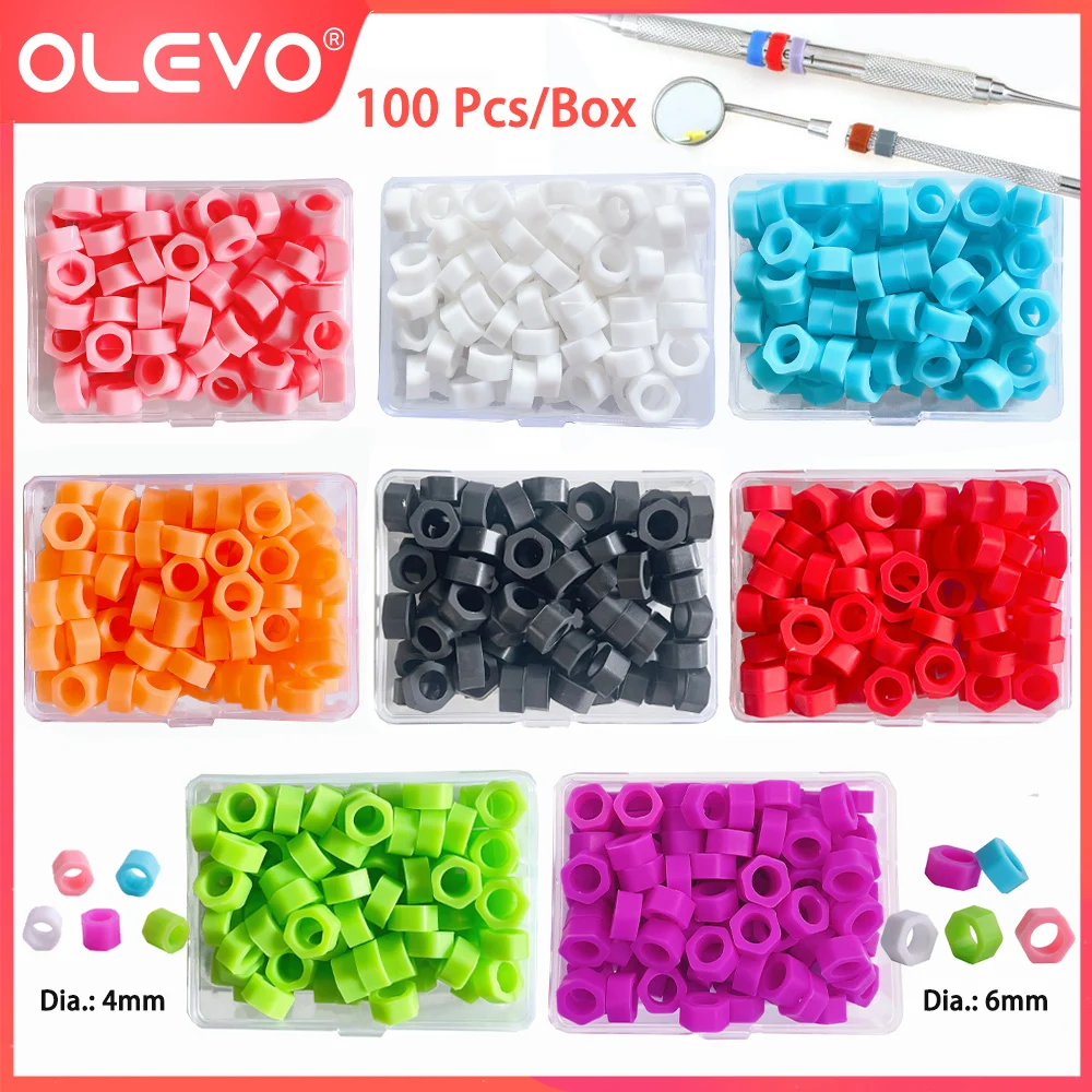 OLEVO-100-Pcs-Dental-Silicone-Color-Code-Rings-Autoclavable-Dentistry ...