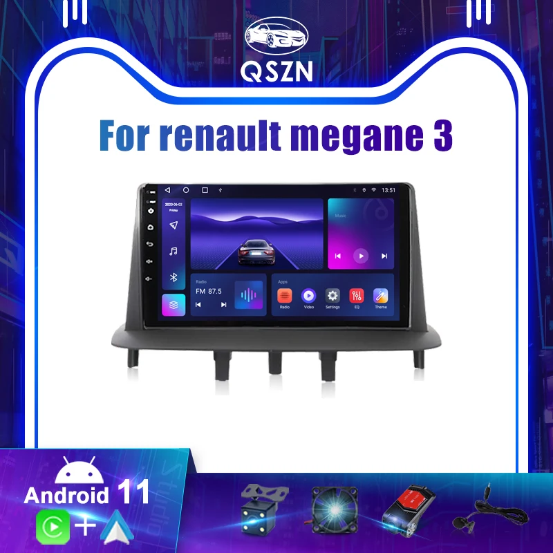 R-dio-do-carro-para-Renault-Megane-3-Android-13-udio-Multim-dia-Navega ...