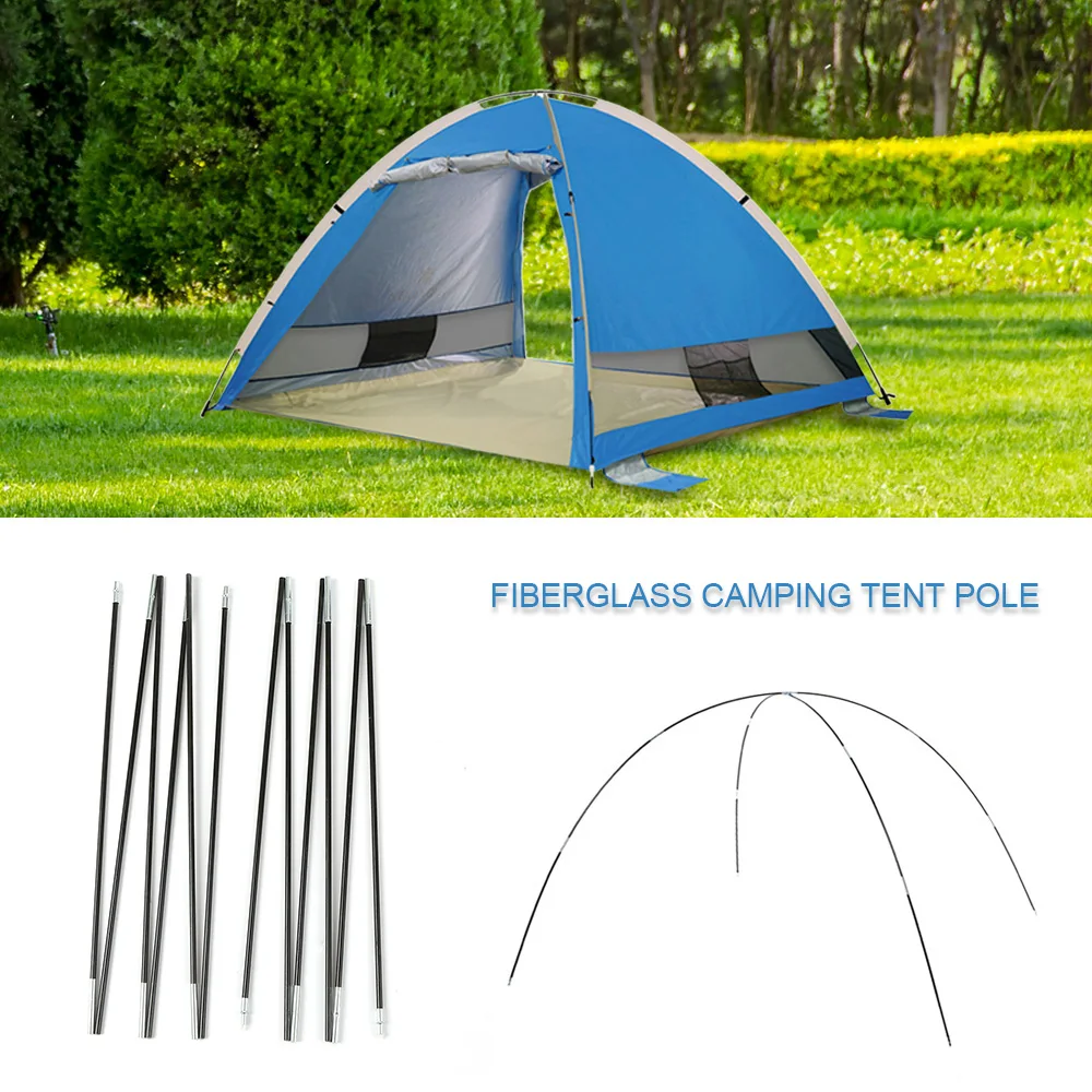 1Pair Tent Rod Bracket 3-4.9m Collapsible Camping Tent Pole Bars ...