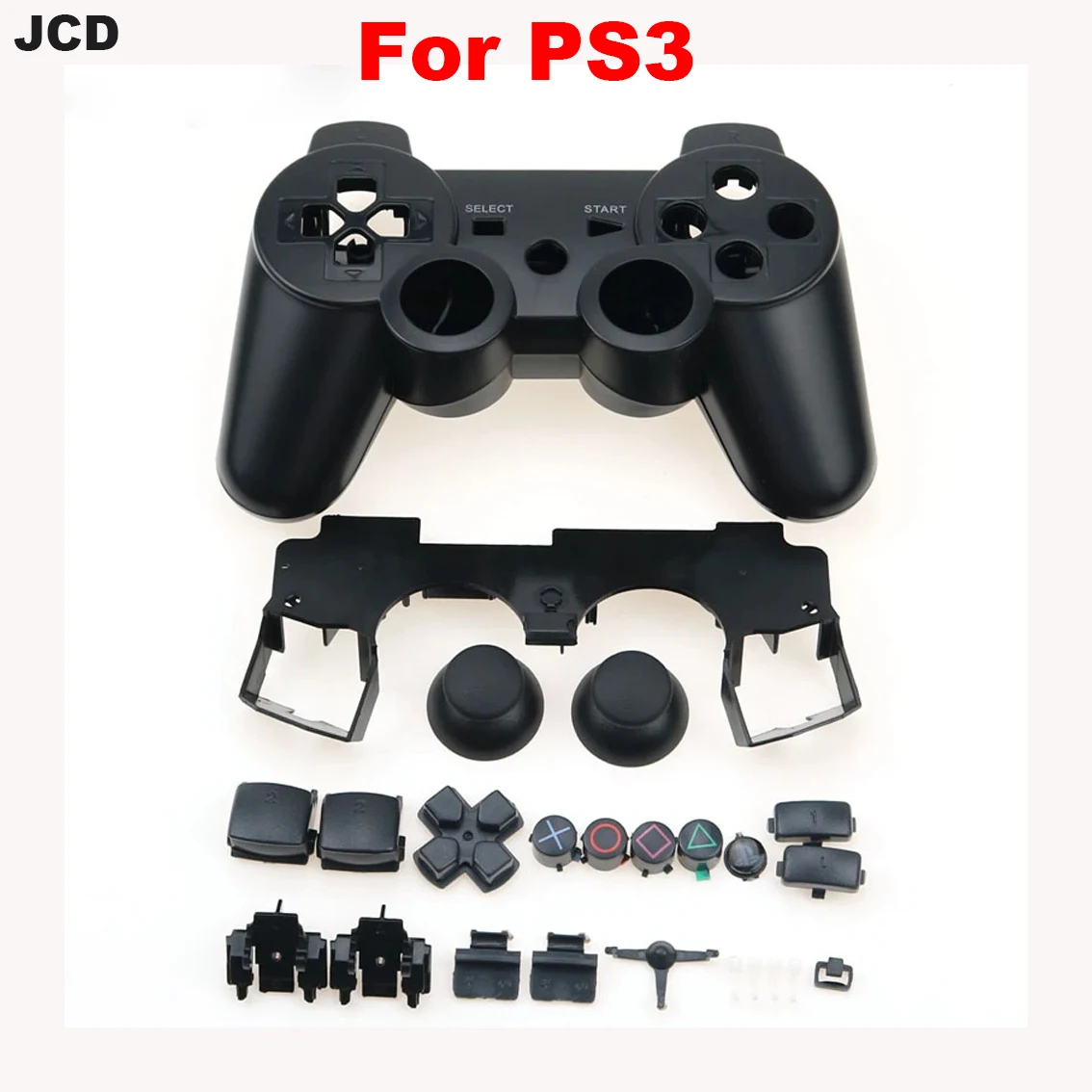 JCD-Full-Caso-Shell-Habita-o-Bot-es-com-Moldura-Interna-Controlador-PS3 ...