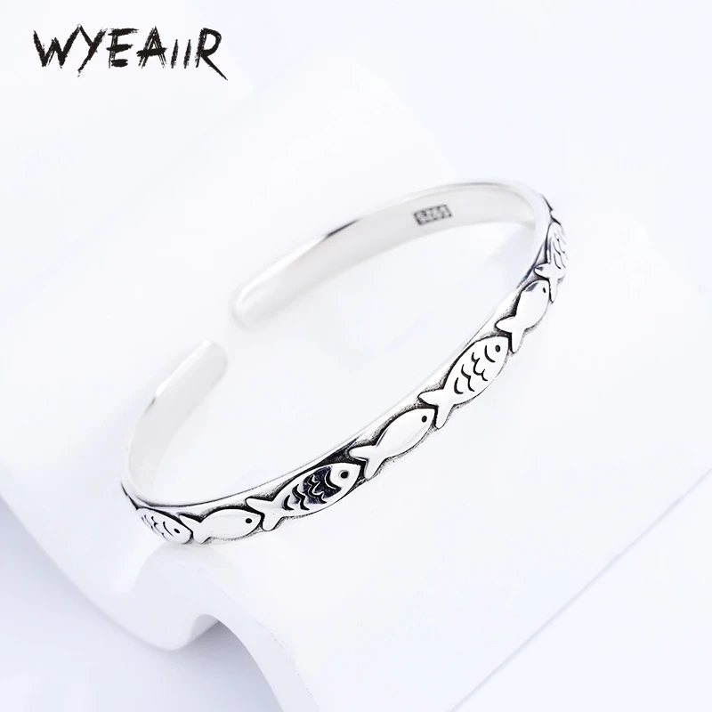 Wyeaiir-925-Sterling-Zilver-Vintage-Schattige-Reli-f-Vis-Ins-Vergrote ...