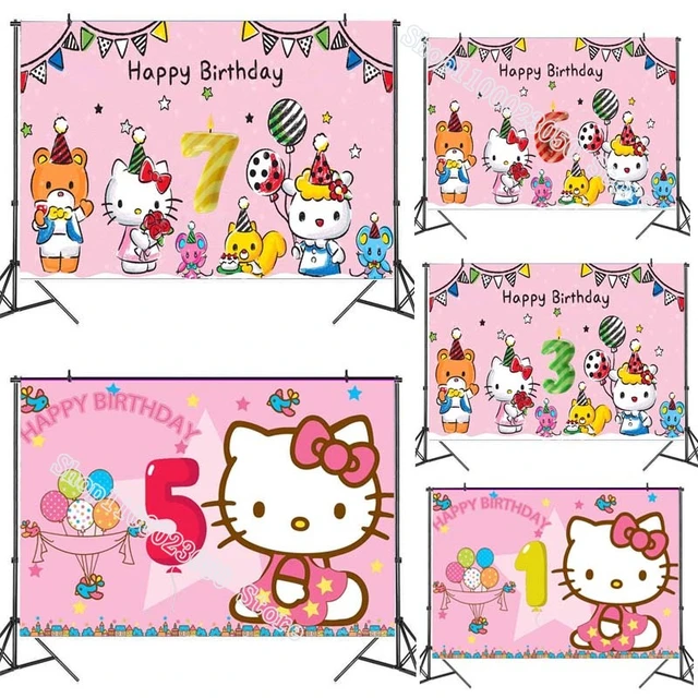 Hello Kitty Birthday Background