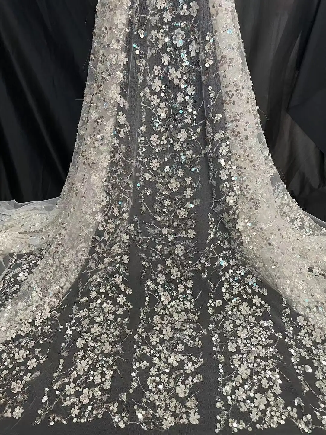 elegant-Embroidered-tulle-fabric-Sat-1101-9816-with-beads-for-fashion ...