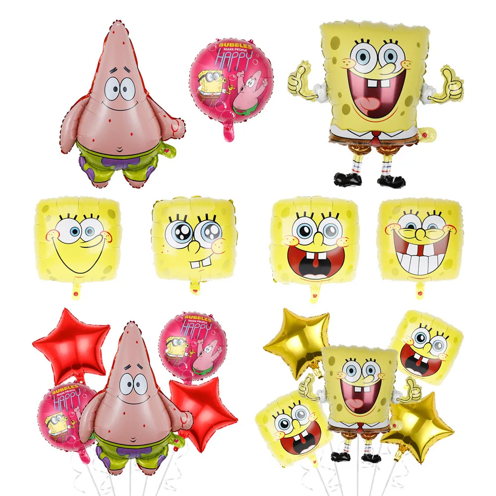 Children's Birthday Decoration Spongebob | Spongebob Birthday Balloons ...