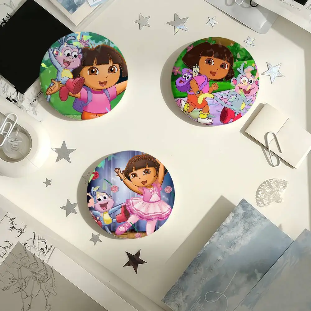 Cartoon D-Dora The E-Explorer Laser Badge Pins Handmade Brooches for ...