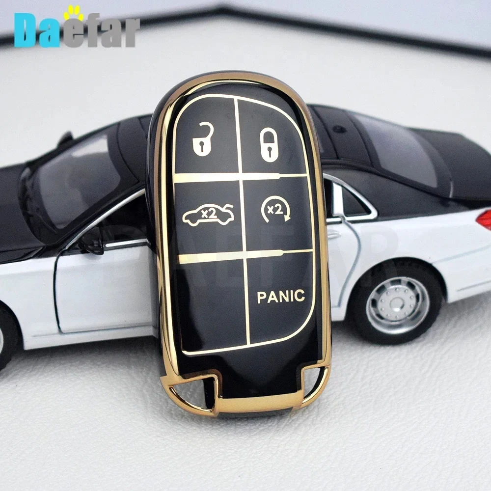 TPU-5-Buttons-Car-Remote-Key-Cover-Case-Shell-For-Jeep-Grand-Cherokee ...