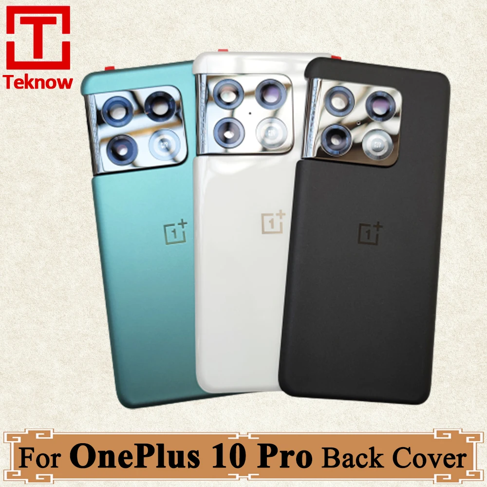 Original-New-For-OnePlus-10-Pro-Glass-Back-Battery-Cover-Housing-Door ...