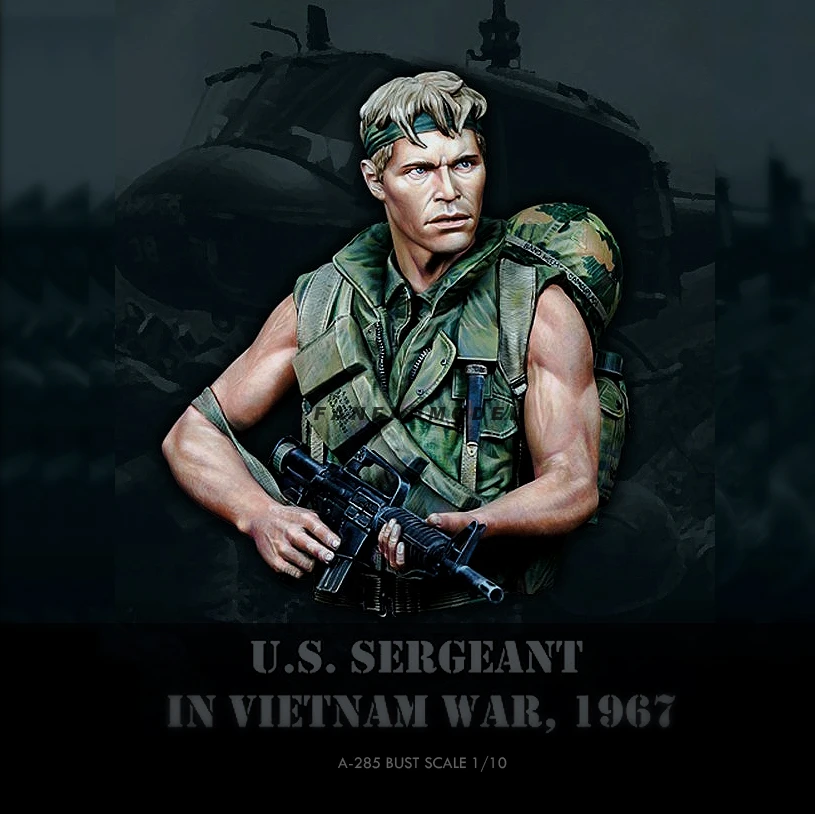 1/10 Resin bust model figure kits colorless and self assembled A 285 ...